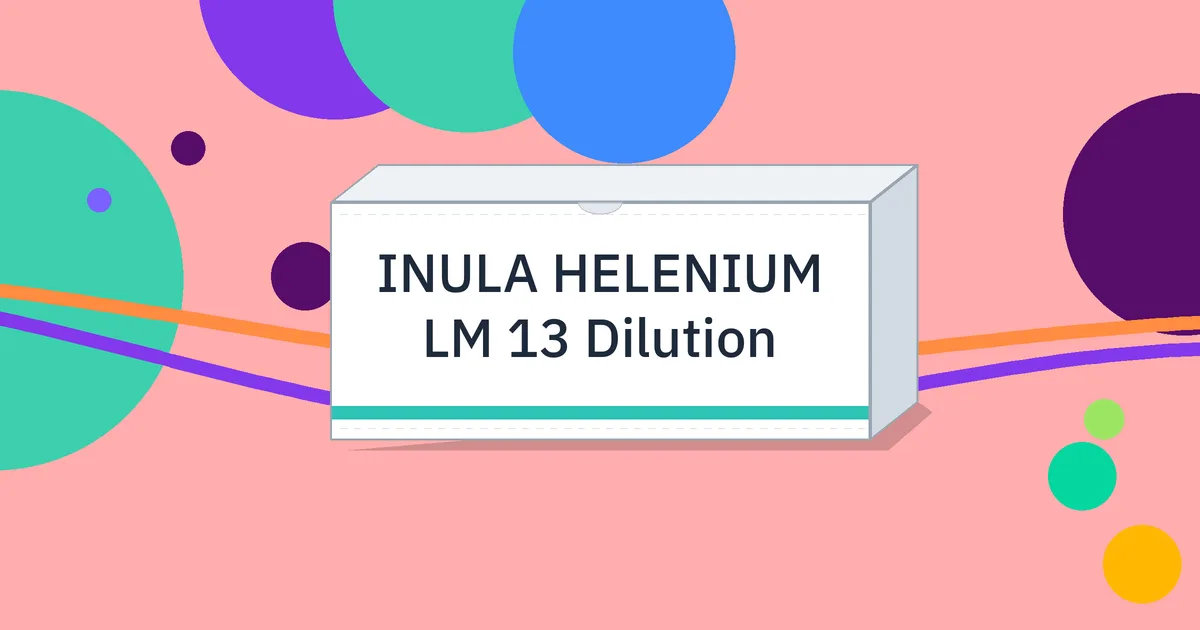 Symbolbild: Packung mit der Aufschrift INULA HELENIUM LM 13 Dilution (PZN 13560479) – Verfügbarkeit und Bezug in Apotheken in Frankfurt am Main