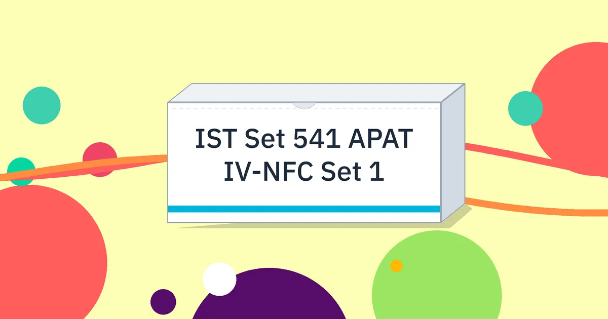 Symbolbild: Packung mit der Aufschrift IST Set 541 APAT IV-NFC Set 1 (PZN 18130482) – Verfügbarkeit und Bezug in Apotheken in Frankfurt am Main