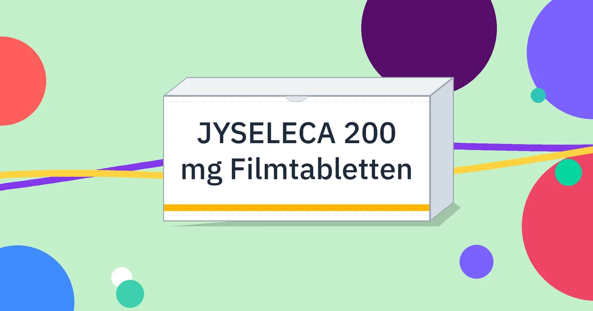 Symbolbild: Packung mit der Aufschrift JYSELECA 200 mg Filmtabletten (PZN 18064615) – Verfügbarkeit und Bezug in Apotheken in Frankfurt am Main
