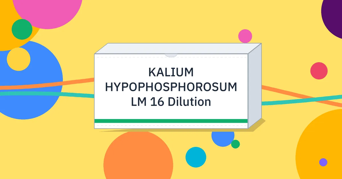 Symbolbild: Packung mit der Aufschrift KALIUM HYPOPHOSPHOROSUM LM 16 Dilution (PZN 12922012) – Verfügbarkeit und Bezug in Apotheken in Frankfurt am Main