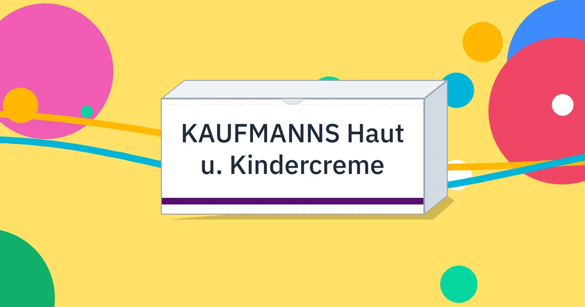 Symbolbild: Packung mit der Aufschrift KAUFMANNS Haut u. Kindercreme (PZN 03905405) – Verfügbarkeit und Bezug in Apotheken in Frankfurt am Main