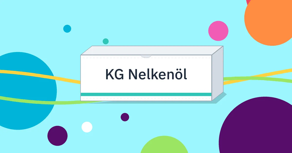 Symbolbild: Packung mit der Aufschrift KG Nelkenöl (PZN 18787093) – Verfügbarkeit und Bezug in Apotheken in Frankfurt am Main
