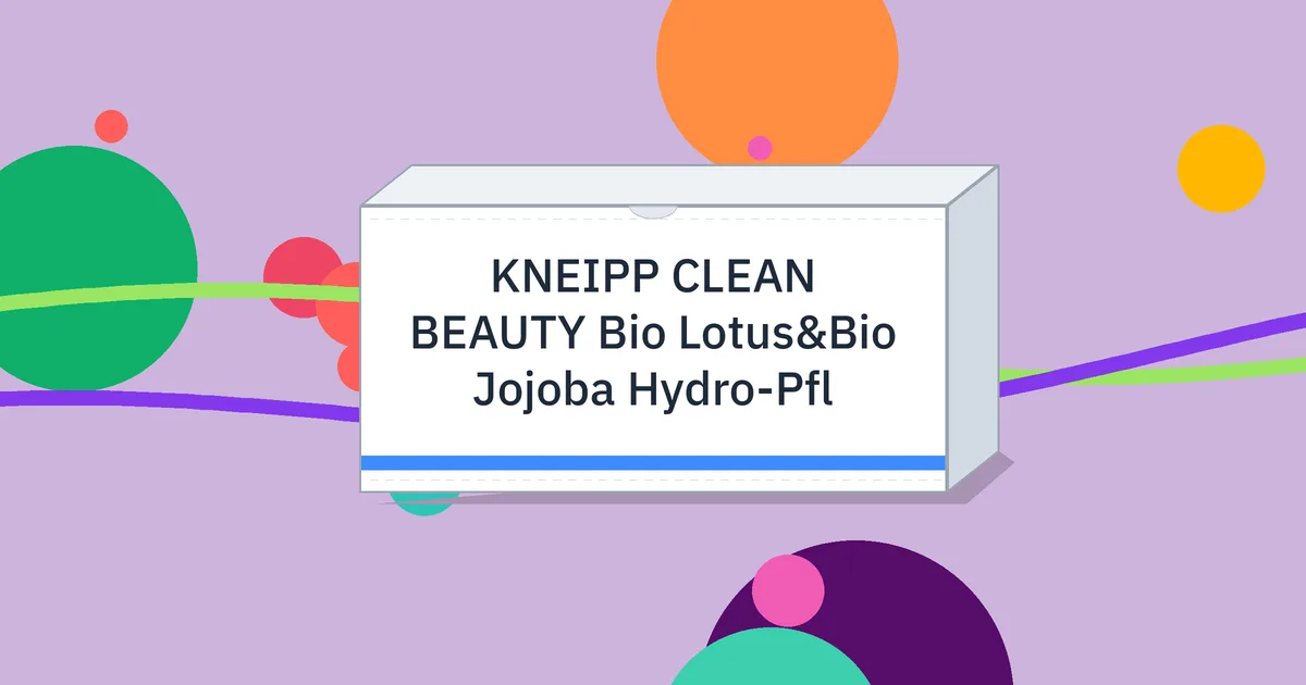 Symbolbild: Packung mit der Aufschrift KNEIPP CLEAN BEAUTY Bio Lotus&Bio Jojoba Hydro-Pfl (PZN 19157075) – Verfügbarkeit und Bezug in Apotheken in Frankfurt am Main
