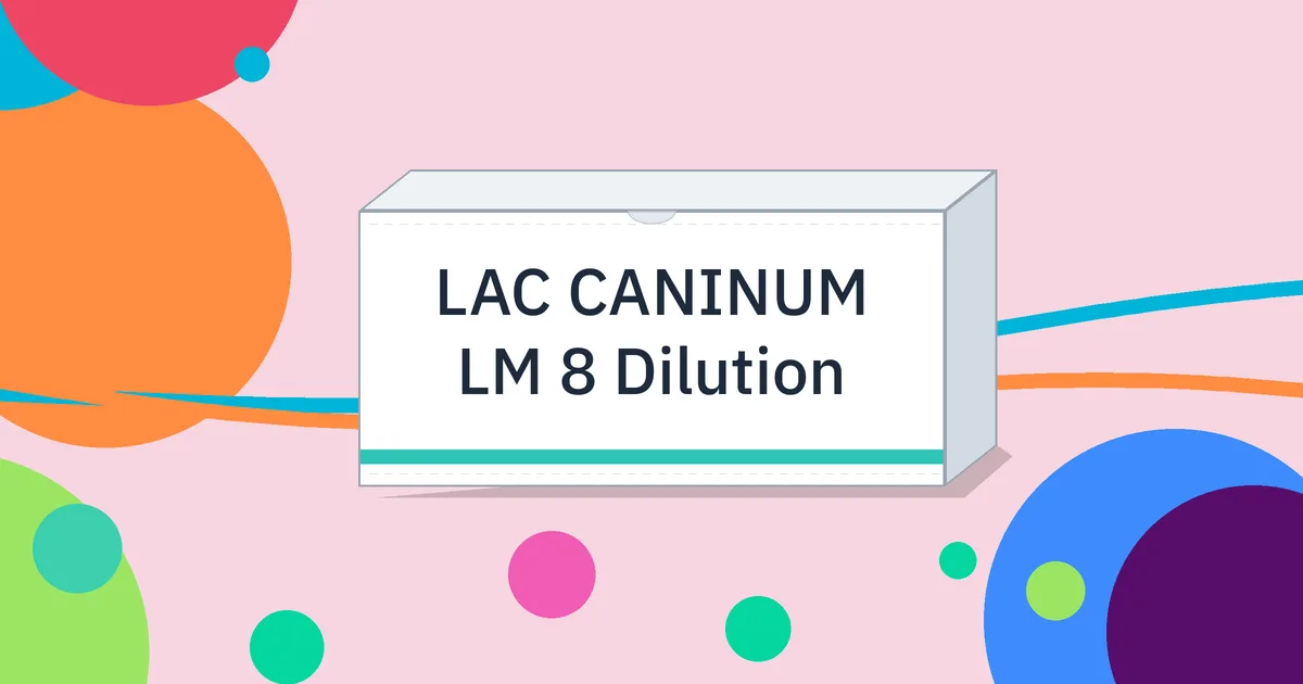 Symbolbild: Packung mit der Aufschrift LAC CANINUM LM 8 Dilution (PZN 12928894) – Verfügbarkeit und Bezug in Apotheken in Frankfurt am Main