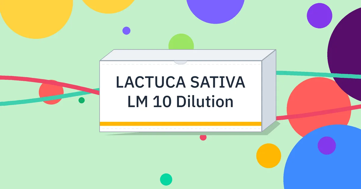 Symbolbild: Packung mit der Aufschrift LACTUCA SATIVA LM 10 Dilution (PZN 13521261) – Verfügbarkeit und Bezug in Apotheken in Frankfurt am Main