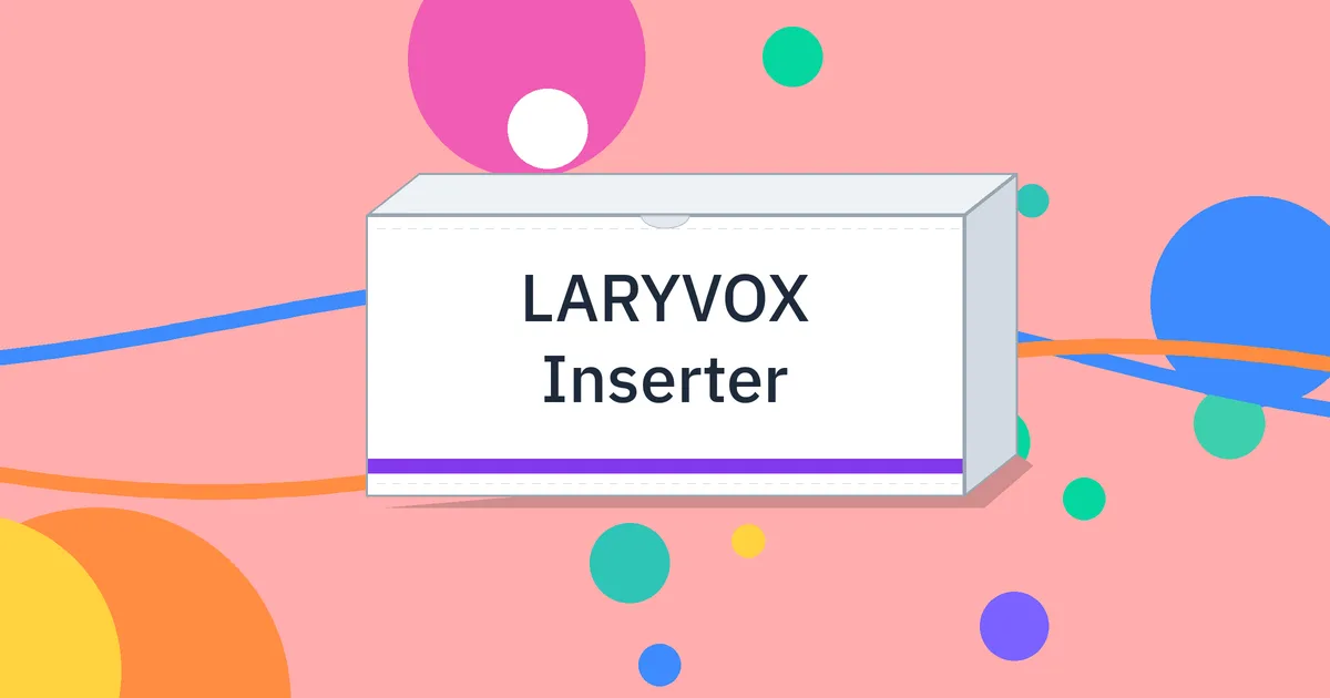 Symbolbild: Packung mit der Aufschrift LARYVOX Inserter (PZN 14186847) – Verfügbarkeit und Bezug in Apotheken in Frankfurt am Main