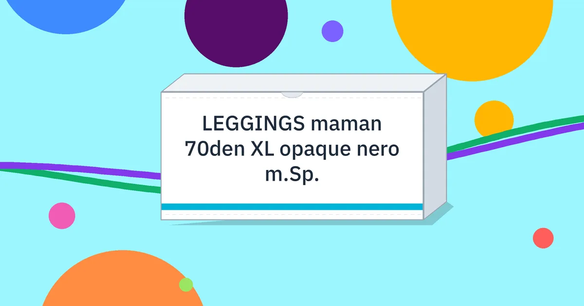 Symbolbild: Packung mit der Aufschrift LEGGINGS maman 70den XL opaque nero m.Sp. (PZN 16191232) – Verfügbarkeit und Bezug in Apotheken in Frankfurt am Main