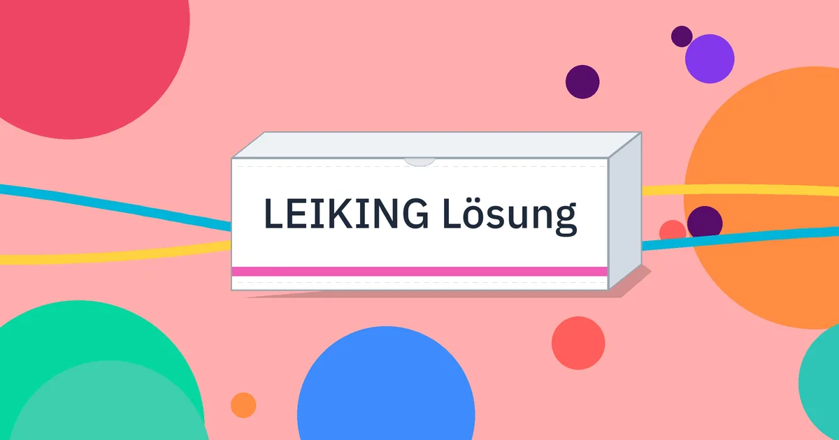 Symbolbild: Packung mit der Aufschrift LEIKING Lösung (PZN 04989120) – Verfügbarkeit und Bezug in Apotheken in Frankfurt am Main