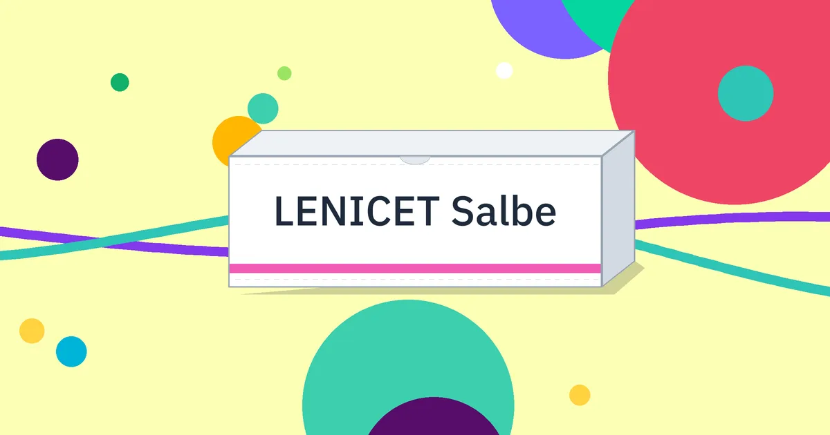 Symbolbild: Packung mit der Aufschrift LENICET Salbe (PZN 00622919) – Verfügbarkeit und Bezug in Apotheken in Frankfurt am Main
