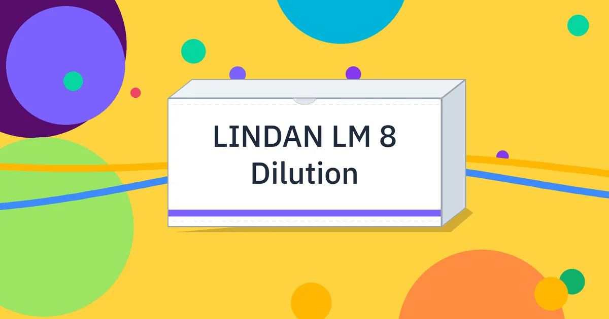 Symbolbild: Packung mit der Aufschrift LINDAN LM 8 Dilution (PZN 13529587) – Verfügbarkeit und Bezug in Apotheken in Frankfurt am Main