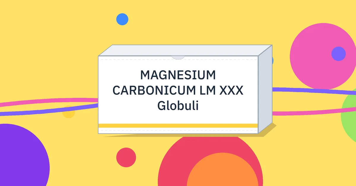 Symbolbild: Packung mit der Aufschrift MAGNESIUM CARBONICUM LM XXX Globuli (PZN 02678284) – Verfügbarkeit und Bezug in Apotheken in Frankfurt am Main