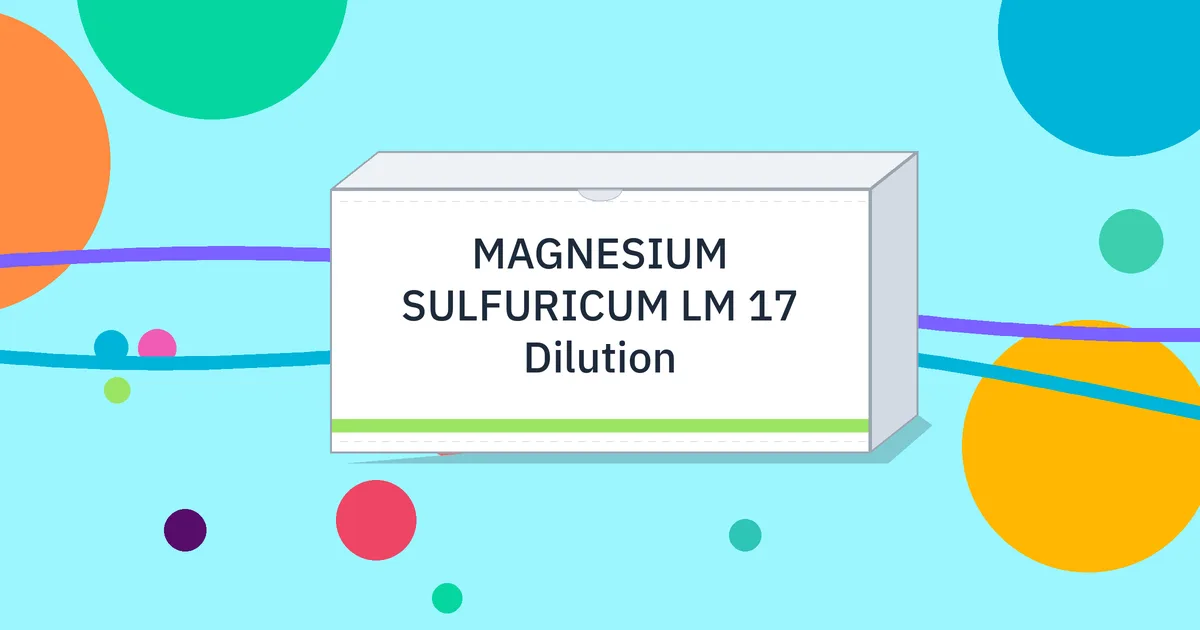 Symbolbild: Packung mit der Aufschrift MAGNESIUM SULFURICUM LM 17 Dilution (PZN 12940139) – Verfügbarkeit und Bezug in Apotheken in Frankfurt am Main
