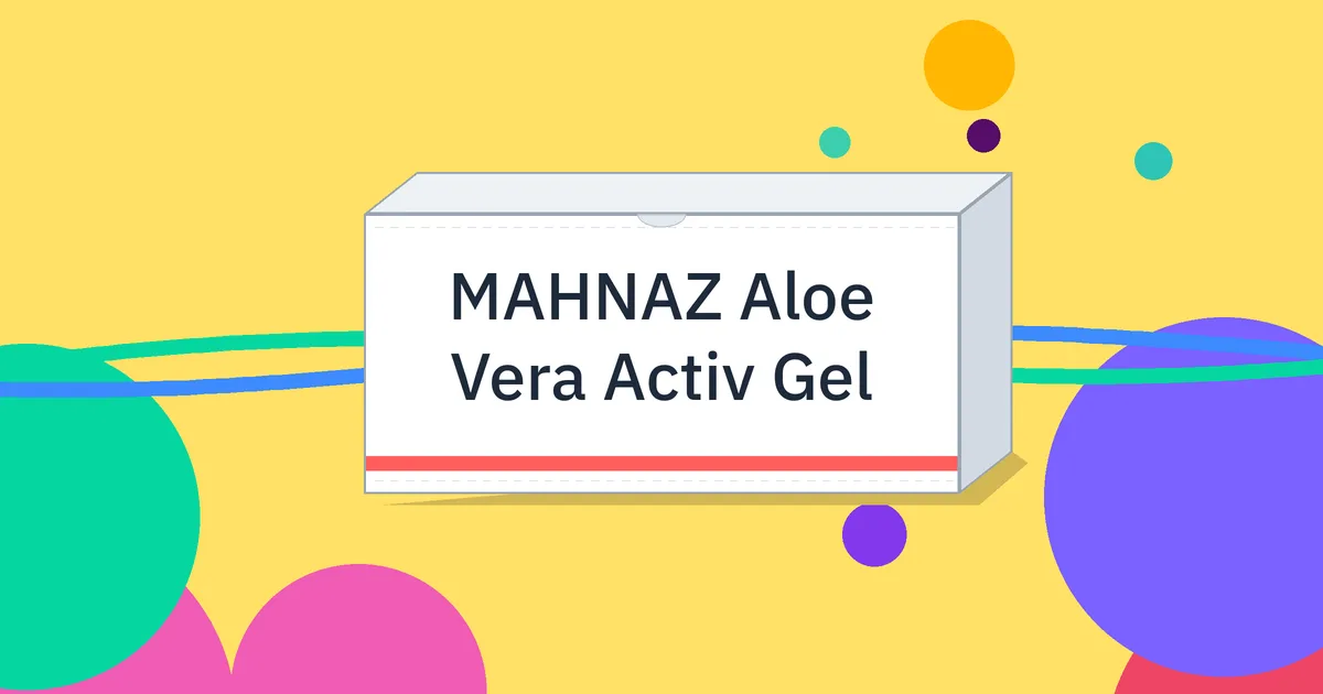 Symbolbild: Packung mit der Aufschrift MAHNAZ Aloe Vera Activ Gel (PZN 10032768) – Verfügbarkeit und Bezug in Apotheken in Frankfurt am Main