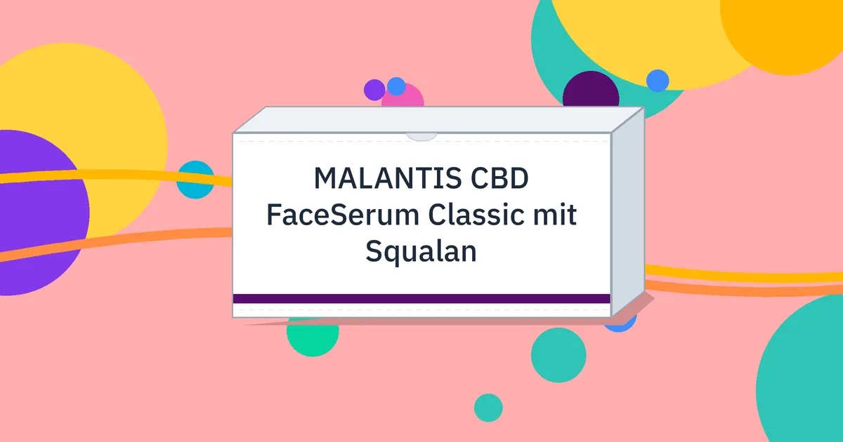 Symbolbild: Packung mit der Aufschrift MALANTIS CBD FaceSerum Classic mit Squalan (PZN 18221598) – Verfügbarkeit und Bezug in Apotheken in Frankfurt am Main