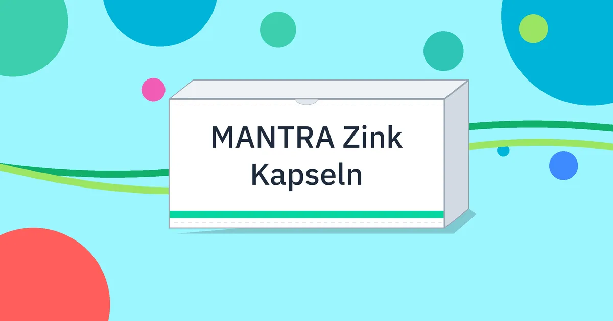 Symbolbild: Packung mit der Aufschrift MANTRA Zink Kapseln (PZN 19210869) – Verfügbarkeit und Bezug in Apotheken in Frankfurt am Main