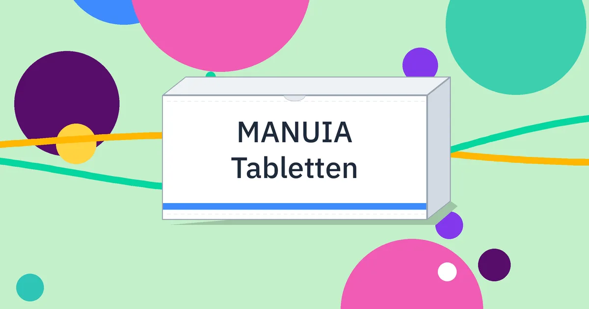 Symbolbild: Packung mit der Aufschrift MANUIA Tabletten (PZN 06789537) – Verfügbarkeit und Bezug in Apotheken in Frankfurt am Main