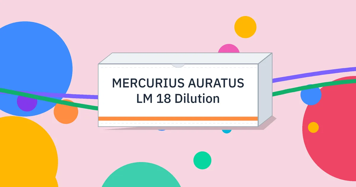 Symbolbild: Packung mit der Aufschrift MERCURIUS AURATUS LM 18 Dilution (PZN 09650805) – Verfügbarkeit und Bezug in Apotheken in Frankfurt am Main