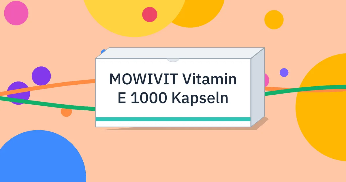 Symbolbild: Packung mit der Aufschrift MOWIVIT Vitamin E 1000 Kapseln (PZN 00836885) – Verfügbarkeit und Bezug in Apotheken in Frankfurt am Main