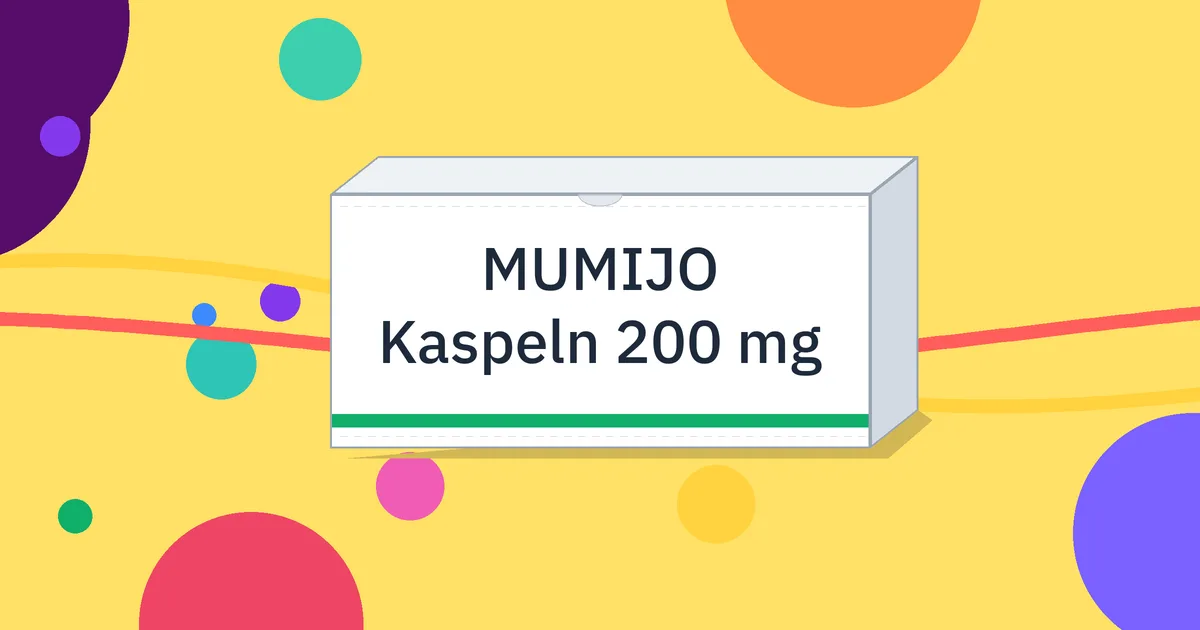 Symbolbild: Packung mit der Aufschrift MUMIJO Kaspeln 200 mg (PZN 03162602) – Verfügbarkeit und Bezug in Apotheken in Frankfurt am Main