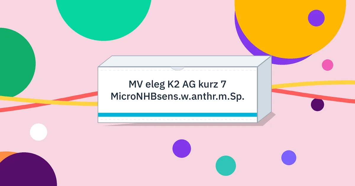 Symbolbild: Packung mit der Aufschrift MV eleg K2 AG kurz 7 MicroNHBsens.w.anthr.m.Sp. (PZN 16071410) – Verfügbarkeit und Bezug in Apotheken in Frankfurt am Main