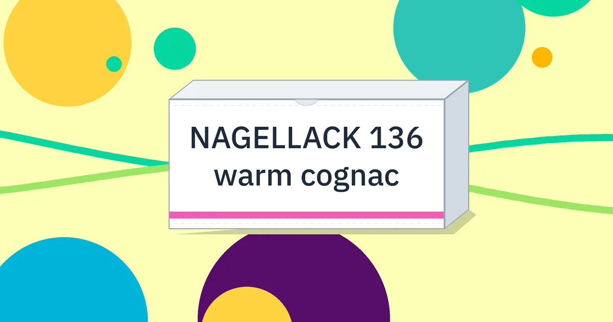 Symbolbild: Packung mit der Aufschrift NAGELLACK 136 warm cognac (PZN 10850685) – Verfügbarkeit und Bezug in Apotheken in Frankfurt am Main