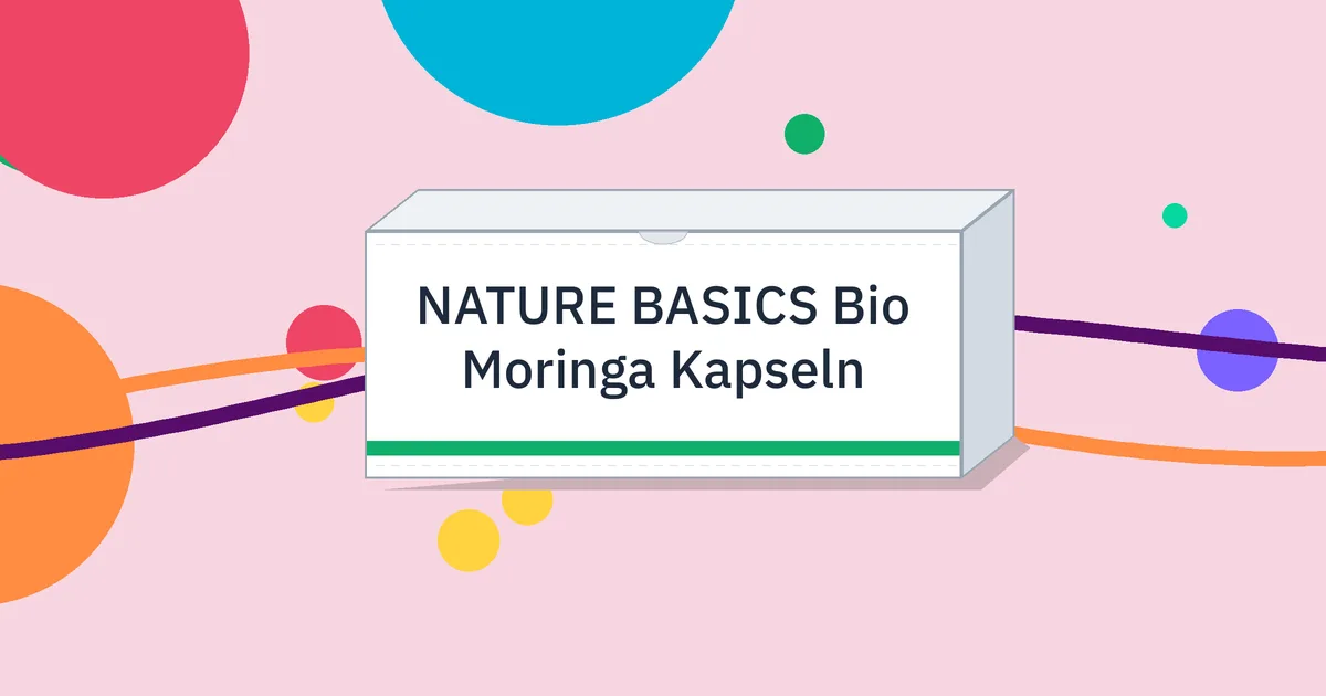Symbolbild: Packung mit der Aufschrift NATURE BASICS Bio Moringa Kapseln (PZN 17613801) – Verfügbarkeit und Bezug in Apotheken in Frankfurt am Main