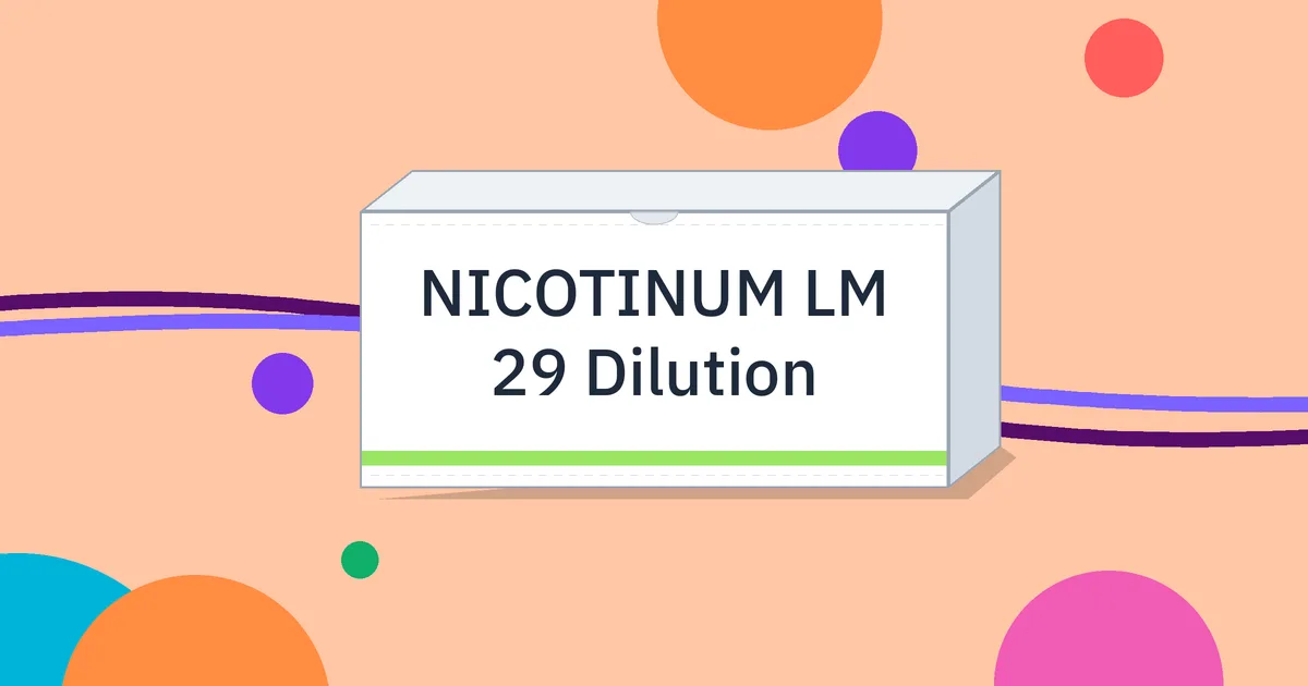 Symbolbild: Packung mit der Aufschrift NICOTINUM LM 29 Dilution (PZN 12969290) – Verfügbarkeit und Bezug in Apotheken in Frankfurt am Main