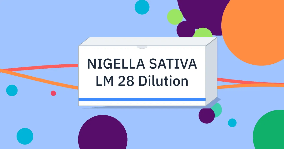Symbolbild: Packung mit der Aufschrift NIGELLA SATIVA LM 28 Dilution (PZN 13618836) – Verfügbarkeit und Bezug in Apotheken in Frankfurt am Main