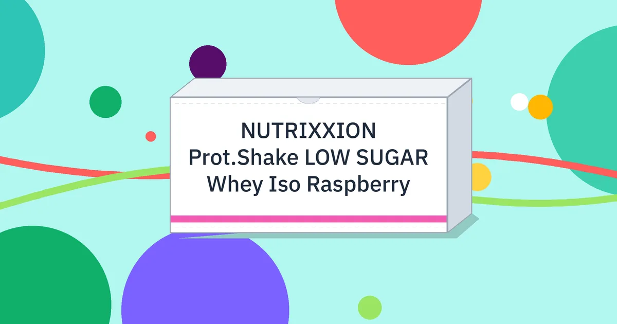 Symbolbild: Packung mit der Aufschrift NUTRIXXION Prot.Shake LOW SUGAR Whey Iso Raspberry (PZN 14213165) – Verfügbarkeit und Bezug in Apotheken in Frankfurt am Main