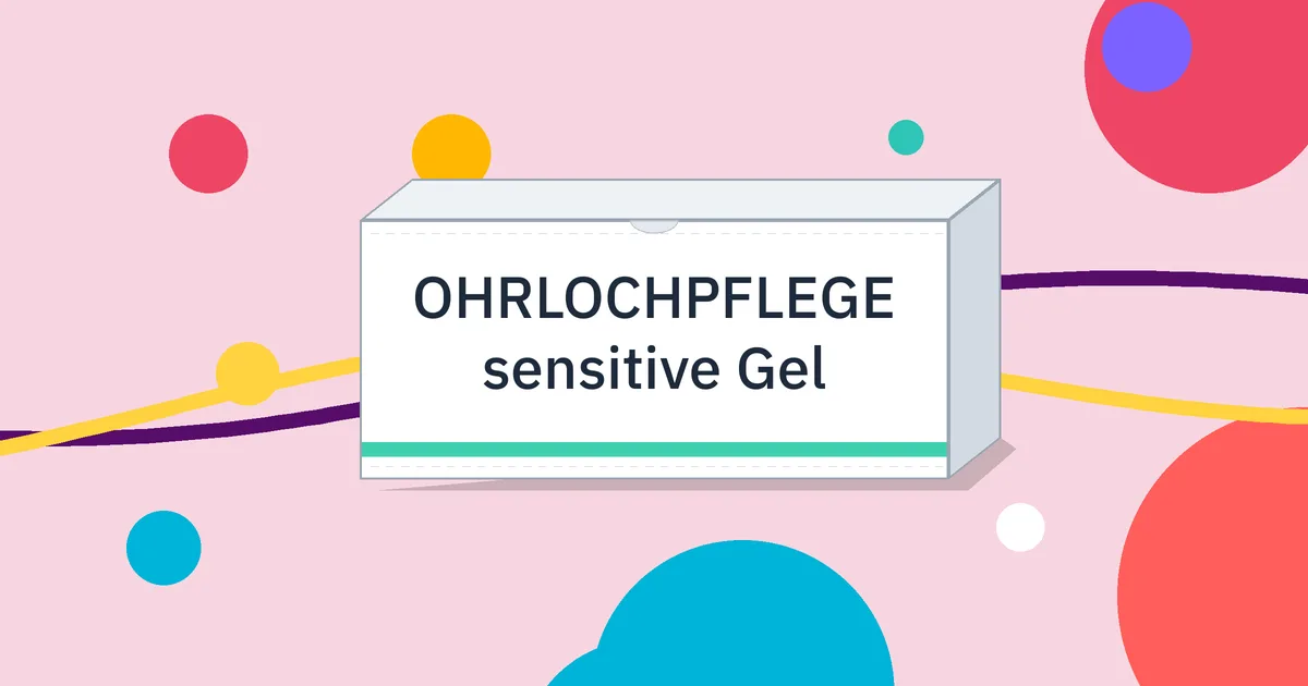 Symbolbild: Packung mit der Aufschrift OHRLOCHPFLEGE sensitive Gel (PZN 11479230) – Verfügbarkeit und Bezug in Apotheken in Frankfurt am Main