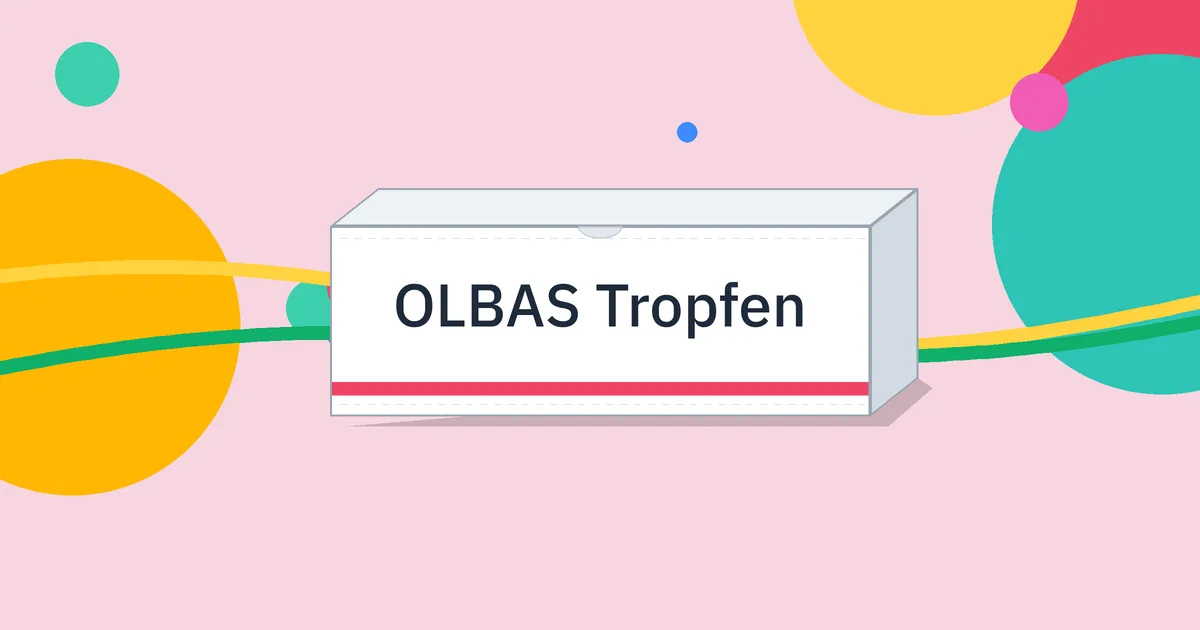 Symbolbild: Packung mit der Aufschrift OLBAS Tropfen (PZN 03680975) – Verfügbarkeit und Bezug in Apotheken in Frankfurt am Main