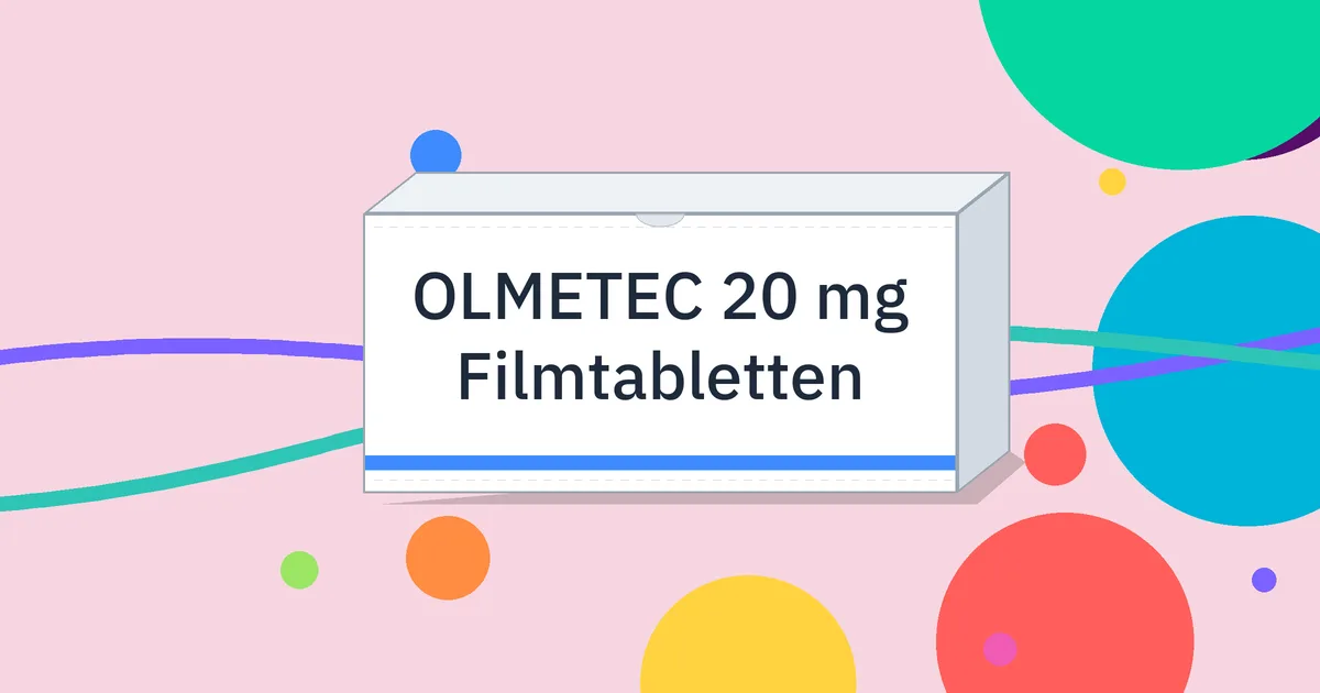Symbolbild: Packung mit der Aufschrift OLMETEC 20 mg Filmtabletten (PZN 00177081) – Verfügbarkeit und Bezug in Apotheken in Frankfurt am Main