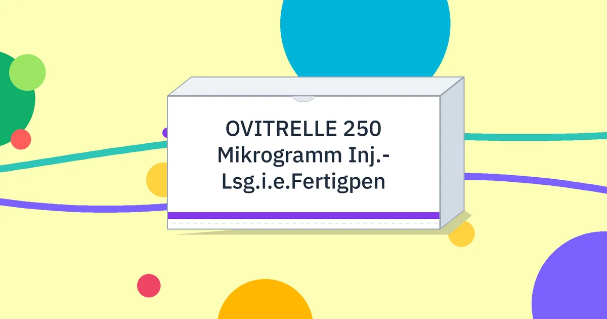 Symbolbild: Packung mit der Aufschrift OVITRELLE 250 Mikrogramm Inj.-Lsg.i.e.Fertigpen (PZN 19145652) – Verfügbarkeit und Bezug in Apotheken in Frankfurt am Main
