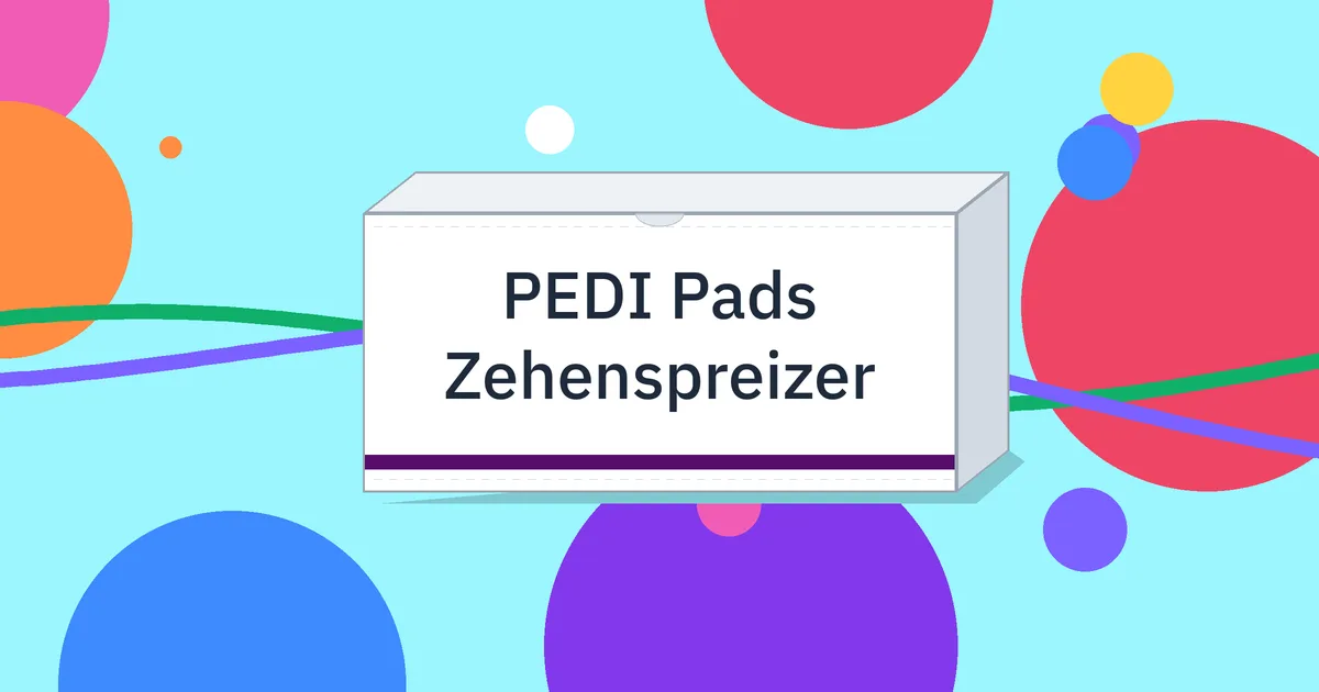 Symbolbild: Packung mit der Aufschrift PEDI Pads Zehenspreizer (PZN 06153816) – Verfügbarkeit und Bezug in Apotheken in Frankfurt am Main