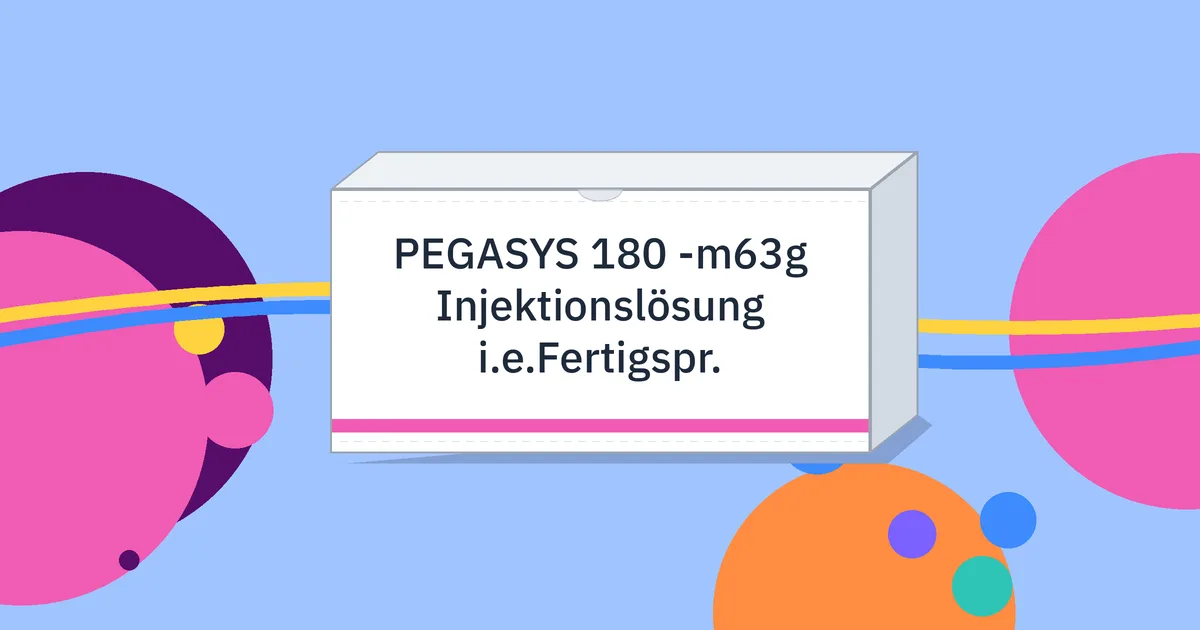 Symbolbild: Packung mit der Aufschrift PEGASYS 180 -m63g Injektionslösung i.e.Fertigspr. (PZN 02236592) – Verfügbarkeit und Bezug in Apotheken in Frankfurt am Main