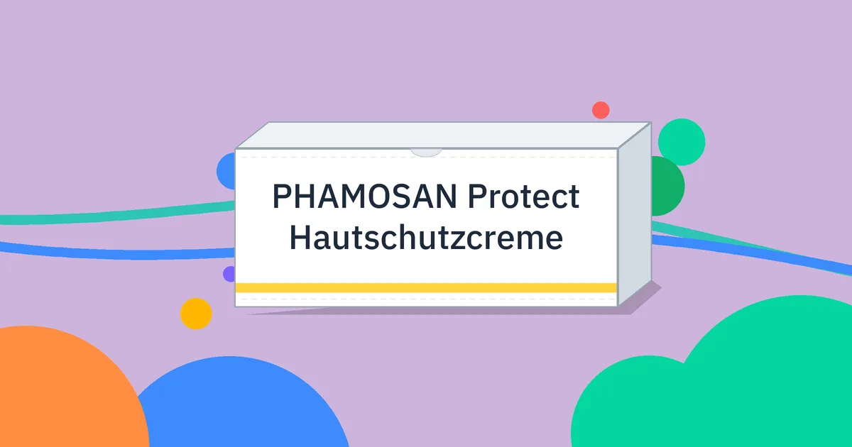 Symbolbild: Packung mit der Aufschrift PHAMOSAN Protect Hautschutzcreme (PZN 19786753) – Verfügbarkeit und Bezug in Apotheken in Frankfurt am Main