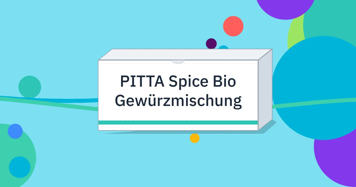 Symbolbild: Packung mit der Aufschrift PITTA Spice Bio Gewürzmischung (PZN 10418657) – Verfügbarkeit und Bezug in Apotheken in Frankfurt am Main