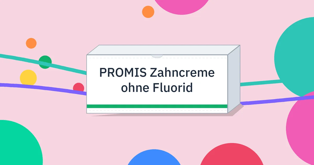 Symbolbild: Packung mit der Aufschrift PROMIS Zahncreme ohne Fluorid (PZN 17873637) – Verfügbarkeit und Bezug in Apotheken in Frankfurt am Main