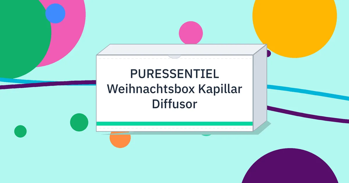 Symbolbild: Packung mit der Aufschrift PURESSENTIEL Weihnachtsbox Kapillar Diffusor (PZN 18121425) – Verfügbarkeit und Bezug in Apotheken in Frankfurt am Main