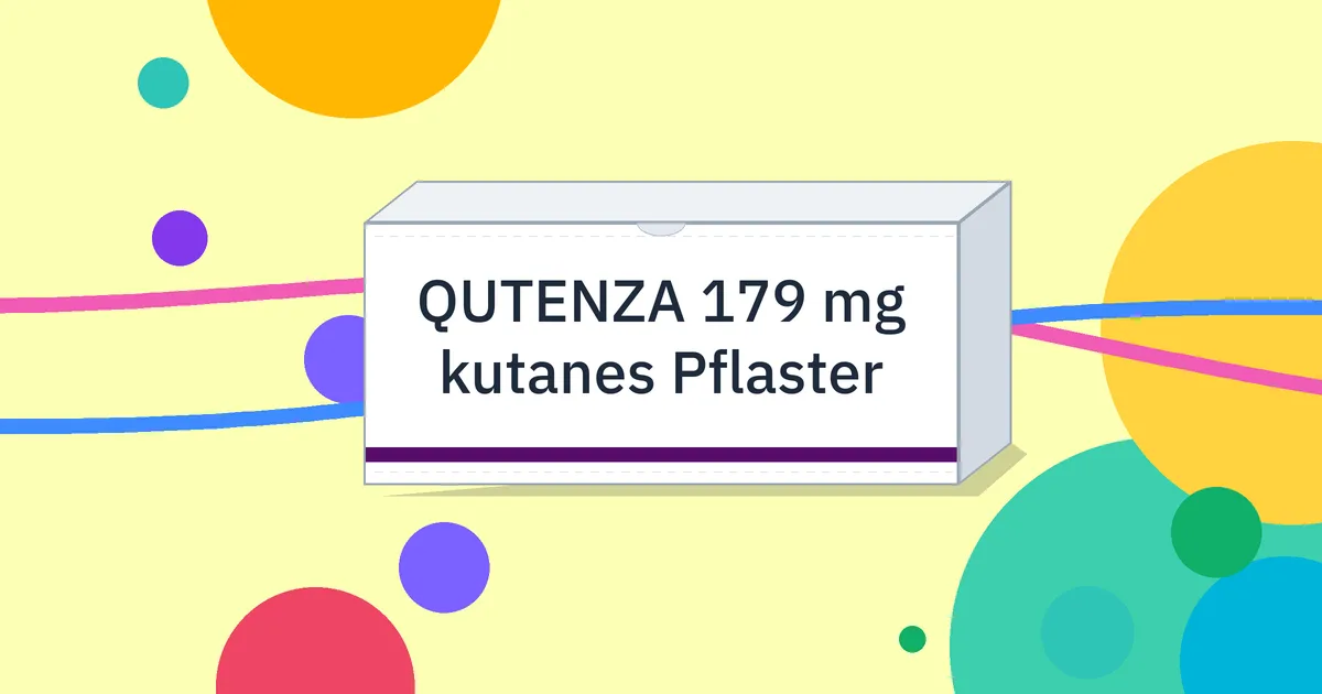 Symbolbild: Packung mit der Aufschrift QUTENZA 179 mg kutanes Pflaster (PZN 12589908) – Verfügbarkeit und Bezug in Apotheken in Frankfurt am Main