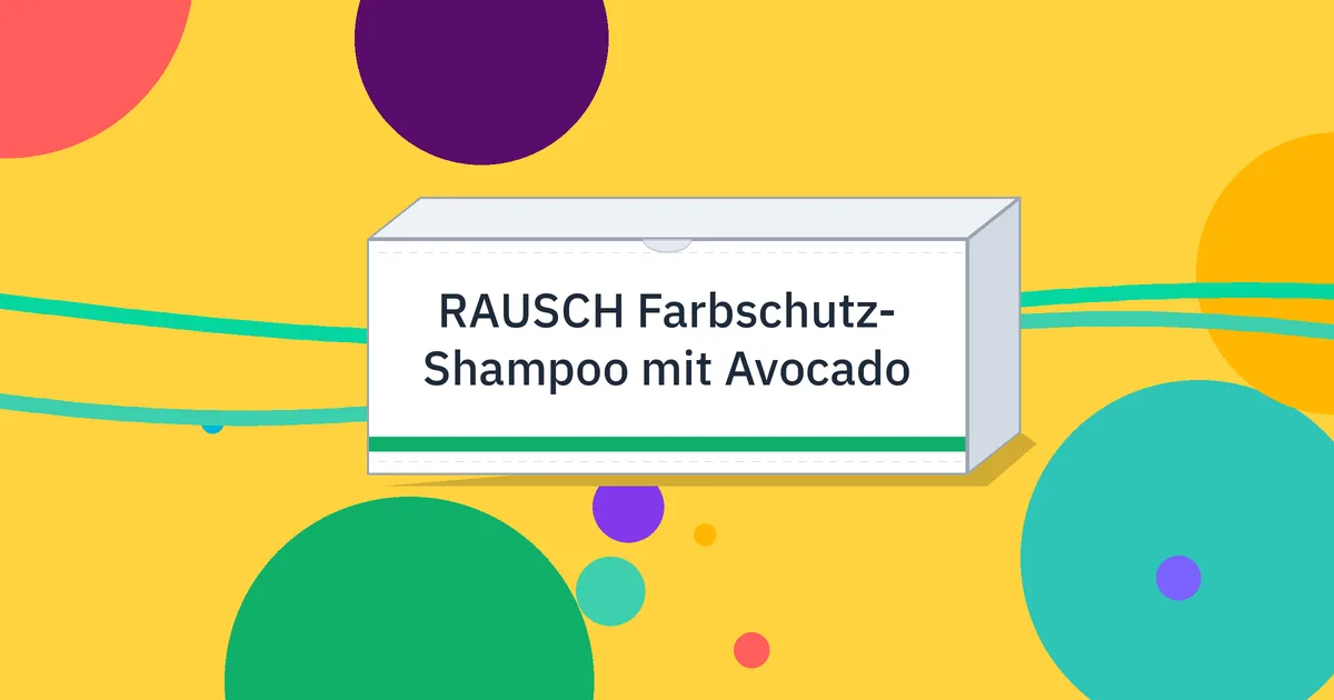Symbolbild: Packung mit der Aufschrift RAUSCH Farbschutz-Shampoo mit Avocado (PZN 18742357) – Verfügbarkeit und Bezug in Apotheken in Frankfurt am Main