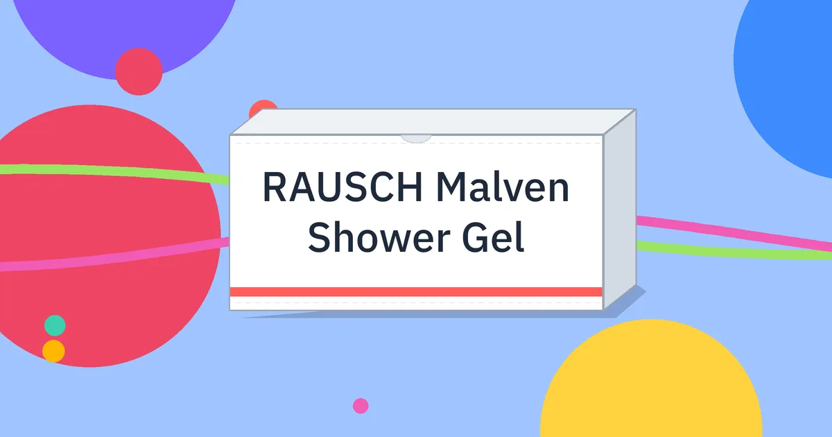 Symbolbild: Packung mit der Aufschrift RAUSCH Malven Shower Gel (PZN 15197126) – Verfügbarkeit und Bezug in Apotheken in Frankfurt am Main