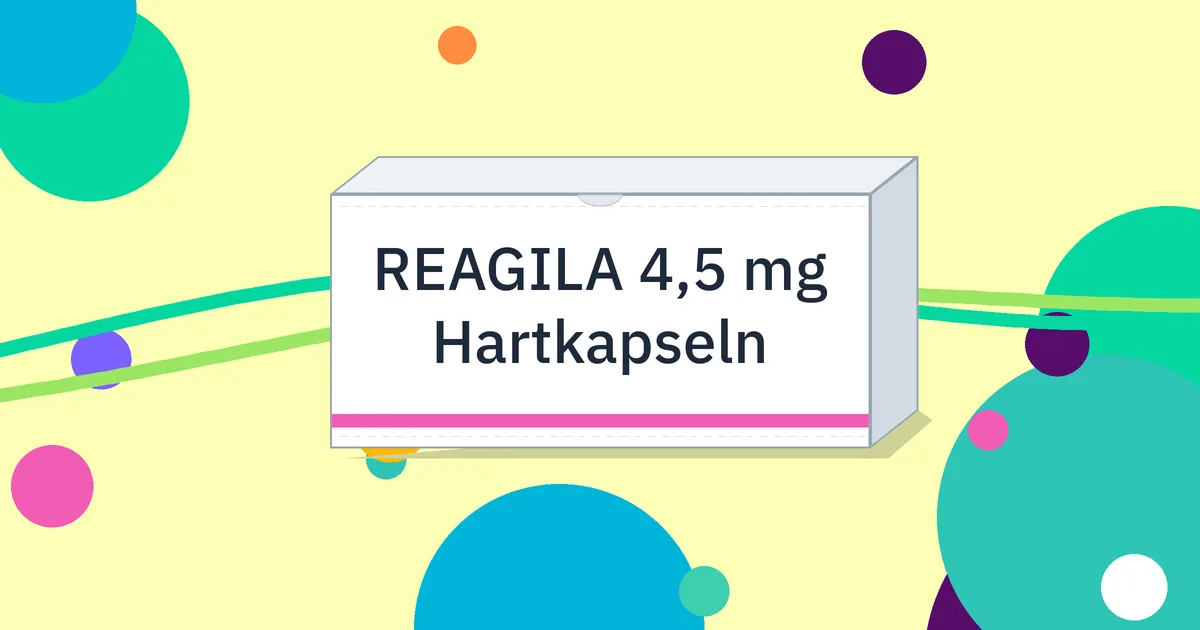 Symbolbild: Packung mit der Aufschrift REAGILA 4,5 mg Hartkapseln (PZN 17206786) – Verfügbarkeit und Bezug in Apotheken in Frankfurt am Main