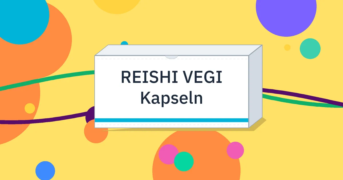 Symbolbild: Packung mit der Aufschrift REISHI VEGI Kapseln (PZN 00552099) – Verfügbarkeit und Bezug in Apotheken in Frankfurt am Main