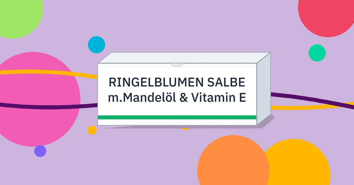 Symbolbild: Packung mit der Aufschrift RINGELBLUMEN SALBE m.Mandelöl & Vitamin E (PZN 17544158) – Verfügbarkeit und Bezug in Apotheken in Frankfurt am Main