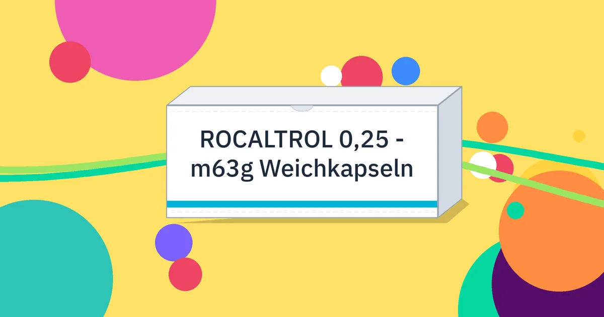 Symbolbild: Packung mit der Aufschrift ROCALTROL 0,25 -m63g Weichkapseln (PZN 10990009) – Verfügbarkeit und Bezug in Apotheken in Frankfurt am Main