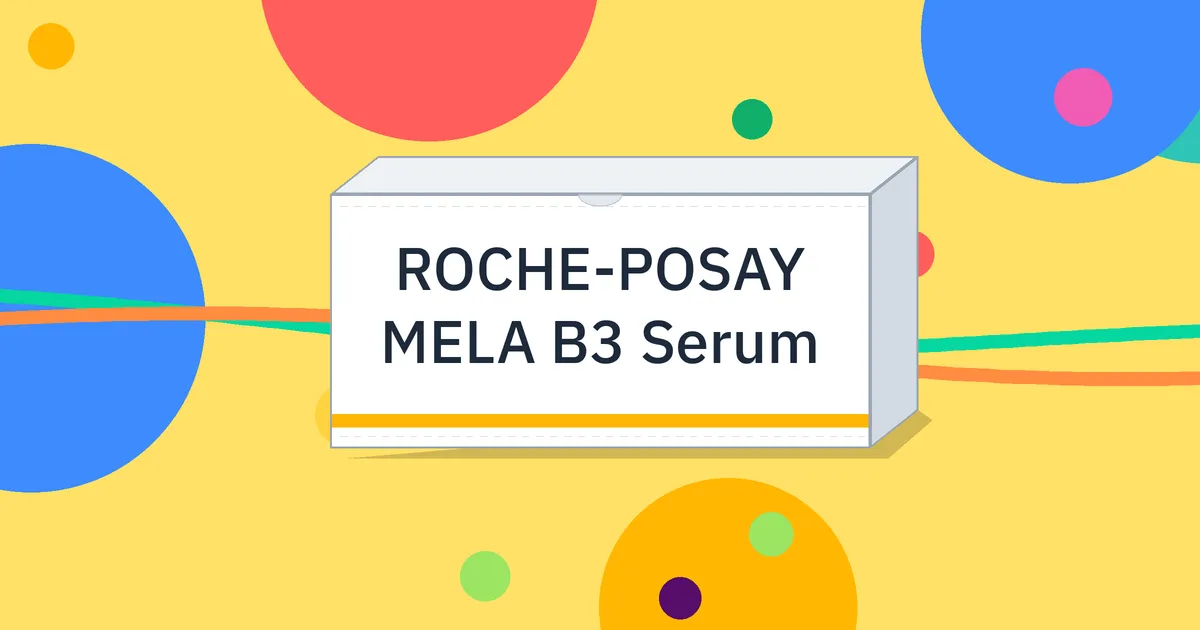 Symbolbild: Packung mit der Aufschrift ROCHE-POSAY MELA B3 Serum (PZN 19155567) – Verfügbarkeit und Bezug in Apotheken in Frankfurt am Main