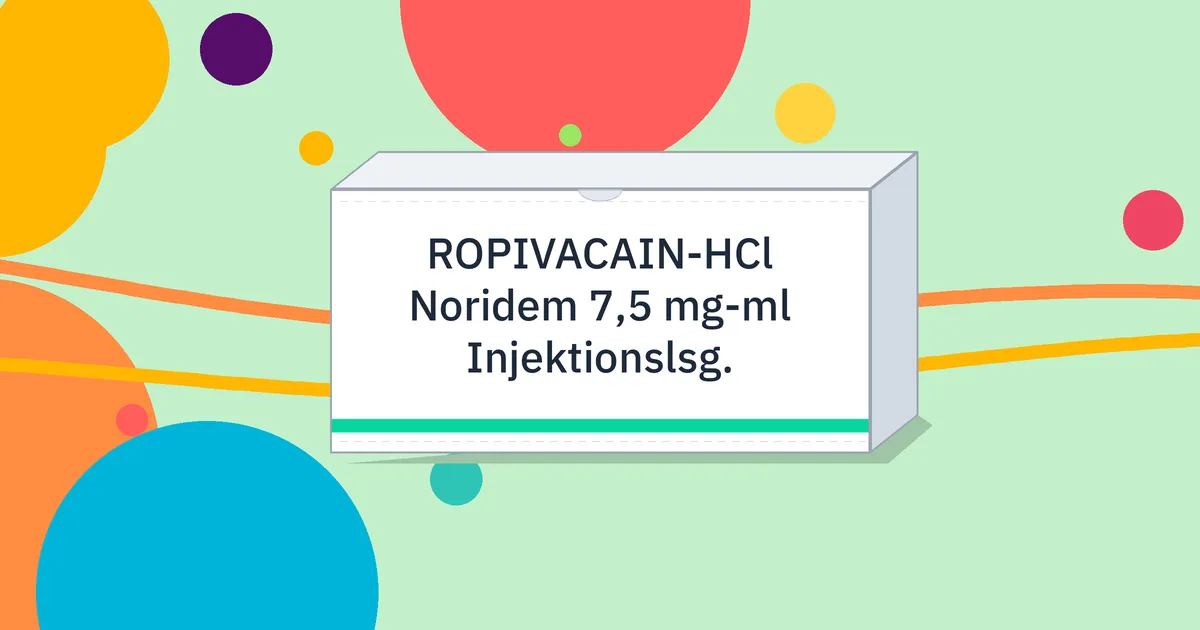 Symbolbild: Packung mit der Aufschrift ROPIVACAIN-HCl Noridem 7,5 mg-ml Injektionslsg. (PZN 16936933) – Verfügbarkeit und Bezug in Apotheken in Frankfurt am Main