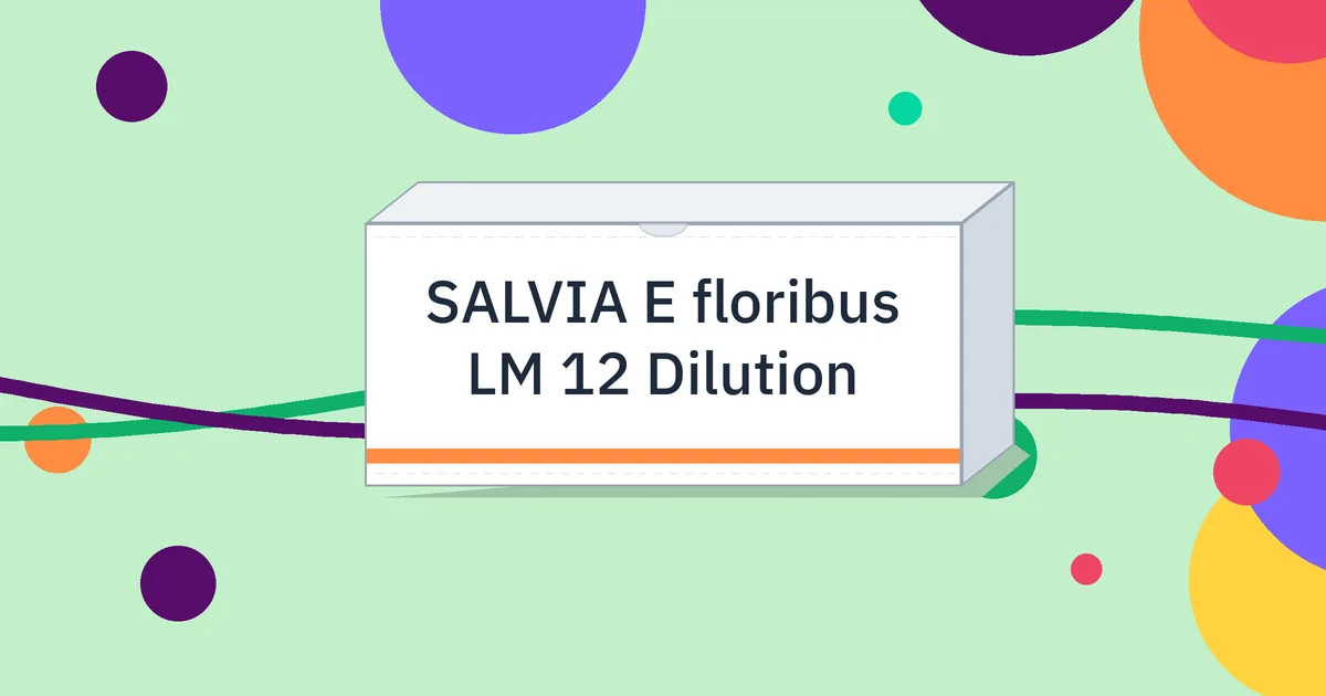 Symbolbild: Packung mit der Aufschrift SALVIA E floribus LM 12 Dilution (PZN 13179035) – Verfügbarkeit und Bezug in Apotheken in Frankfurt am Main