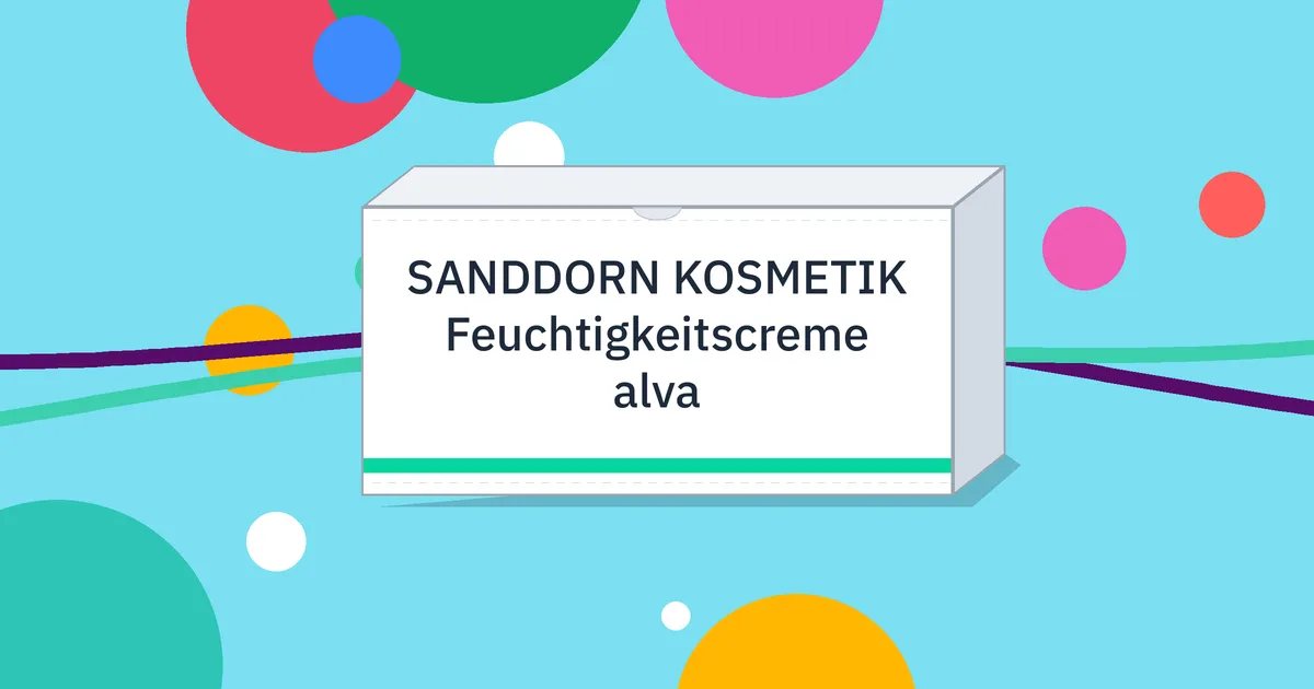 Symbolbild: Packung mit der Aufschrift SANDDORN KOSMETIK Feuchtigkeitscreme alva (PZN 00592822) – Verfügbarkeit und Bezug in Apotheken in Frankfurt am Main